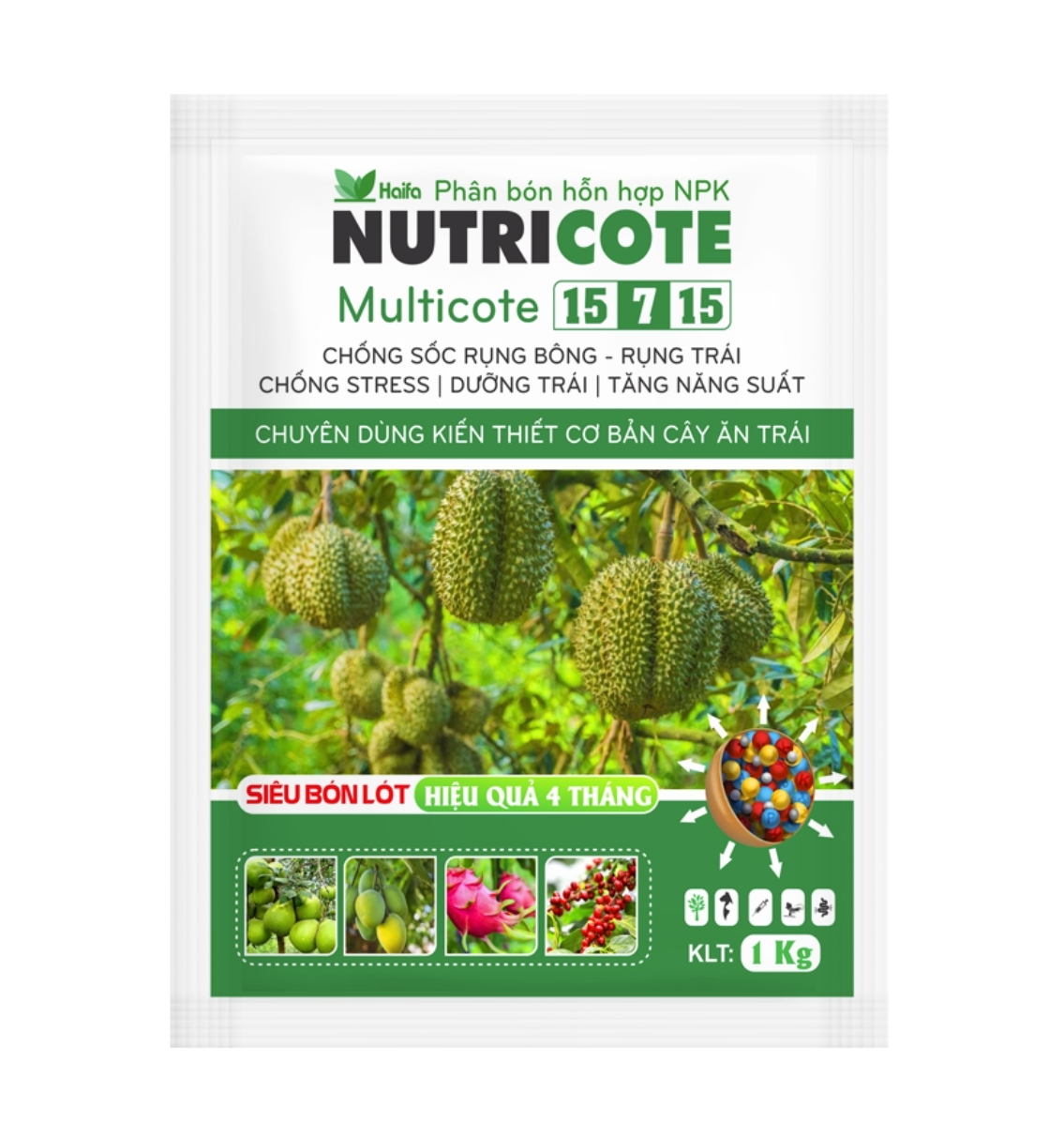 Phân bón hỗn hợp NPK Nutricote / Multicote (15-7-15)