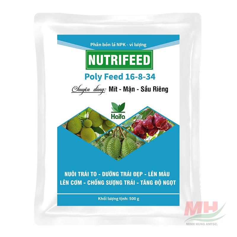 Nutrifeed / Poly-Feed (16-8-34) (Chuyên dùng cho mít, mận, sầu riêng)